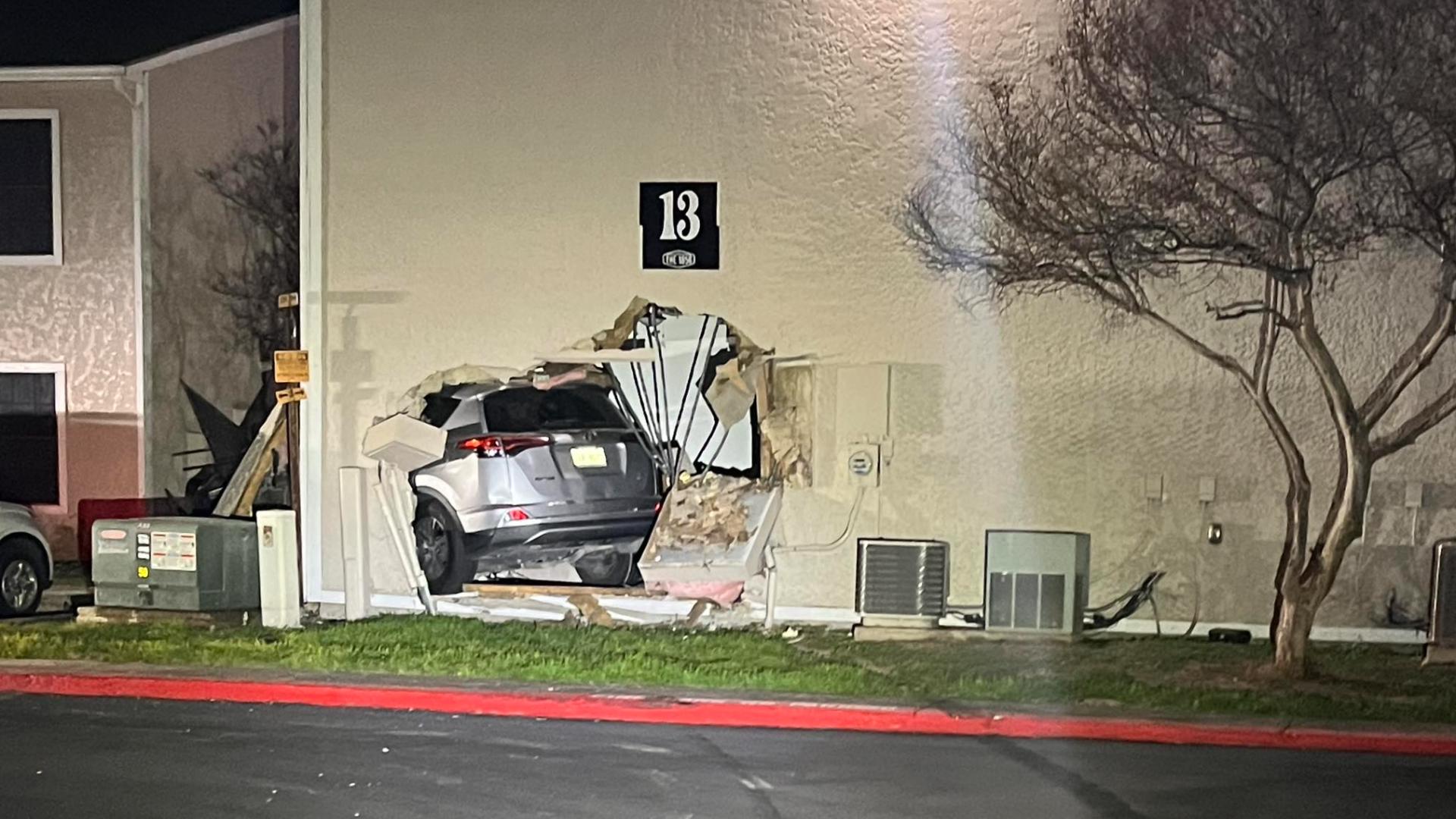 14-year-old crashed car into apartment complex, San Marcos police say ...