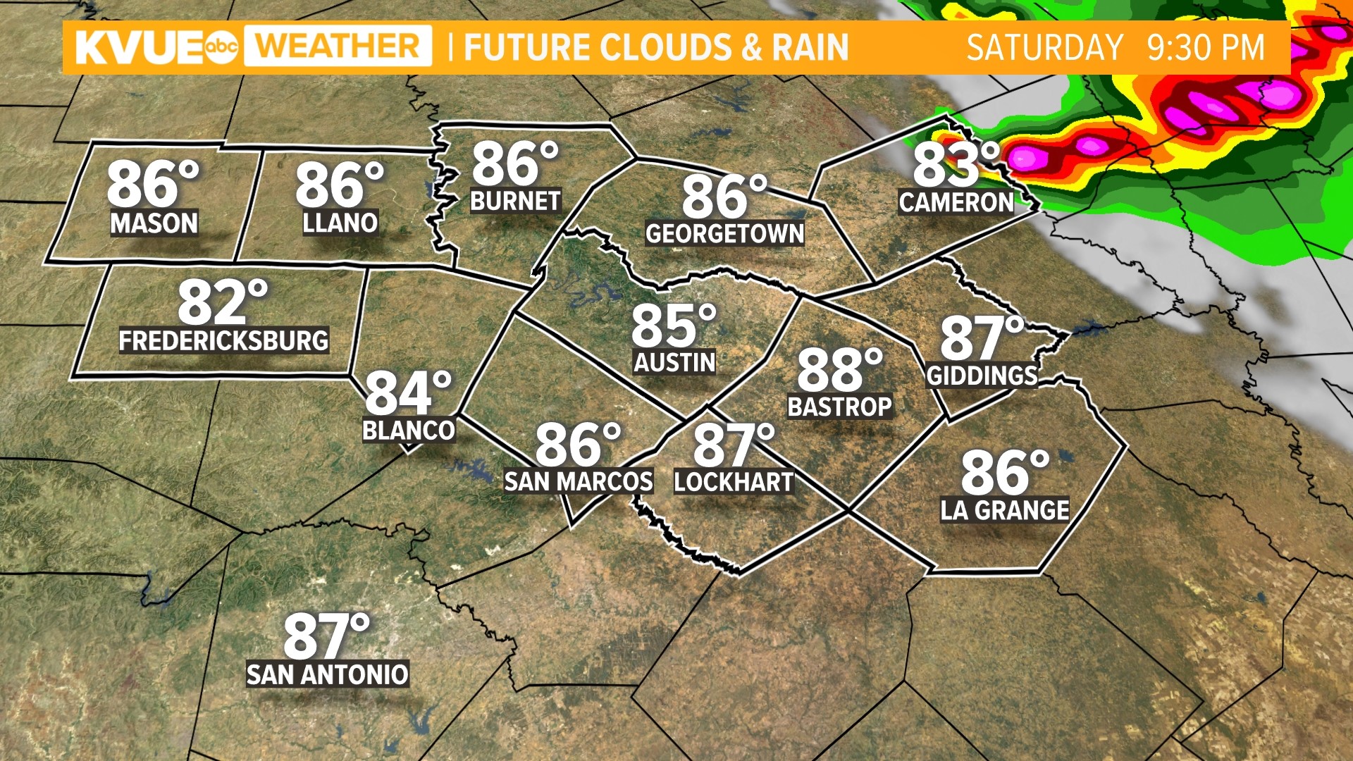 Austin-area weather: Strong storms possible Saturday night | kvue.com