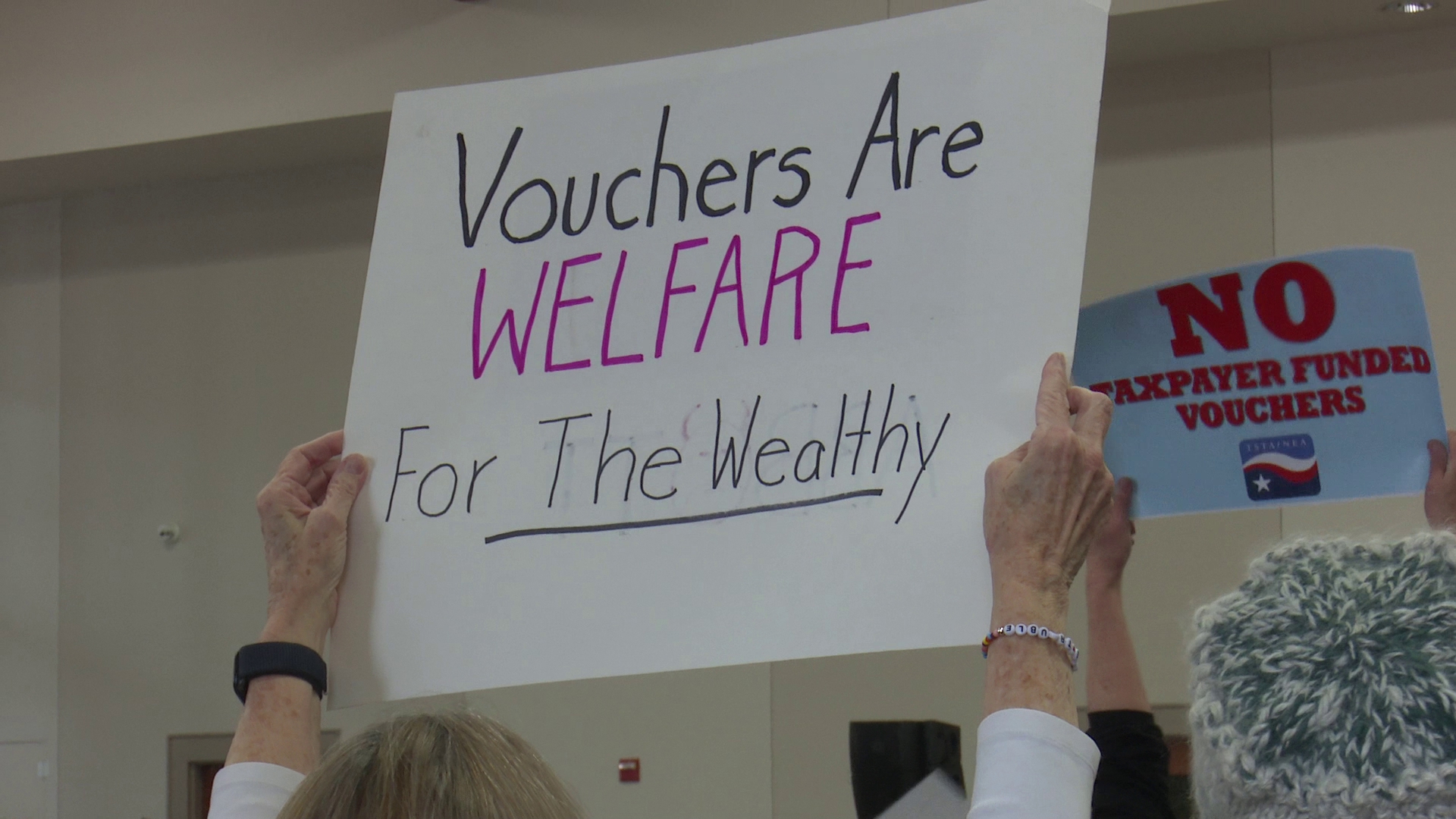 Hundreds protest school choice as legislature pushes proposals for ...