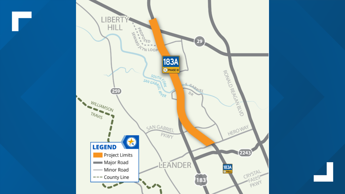 Mobility Authority working to extend 183A Toll northward in Liberty ...
