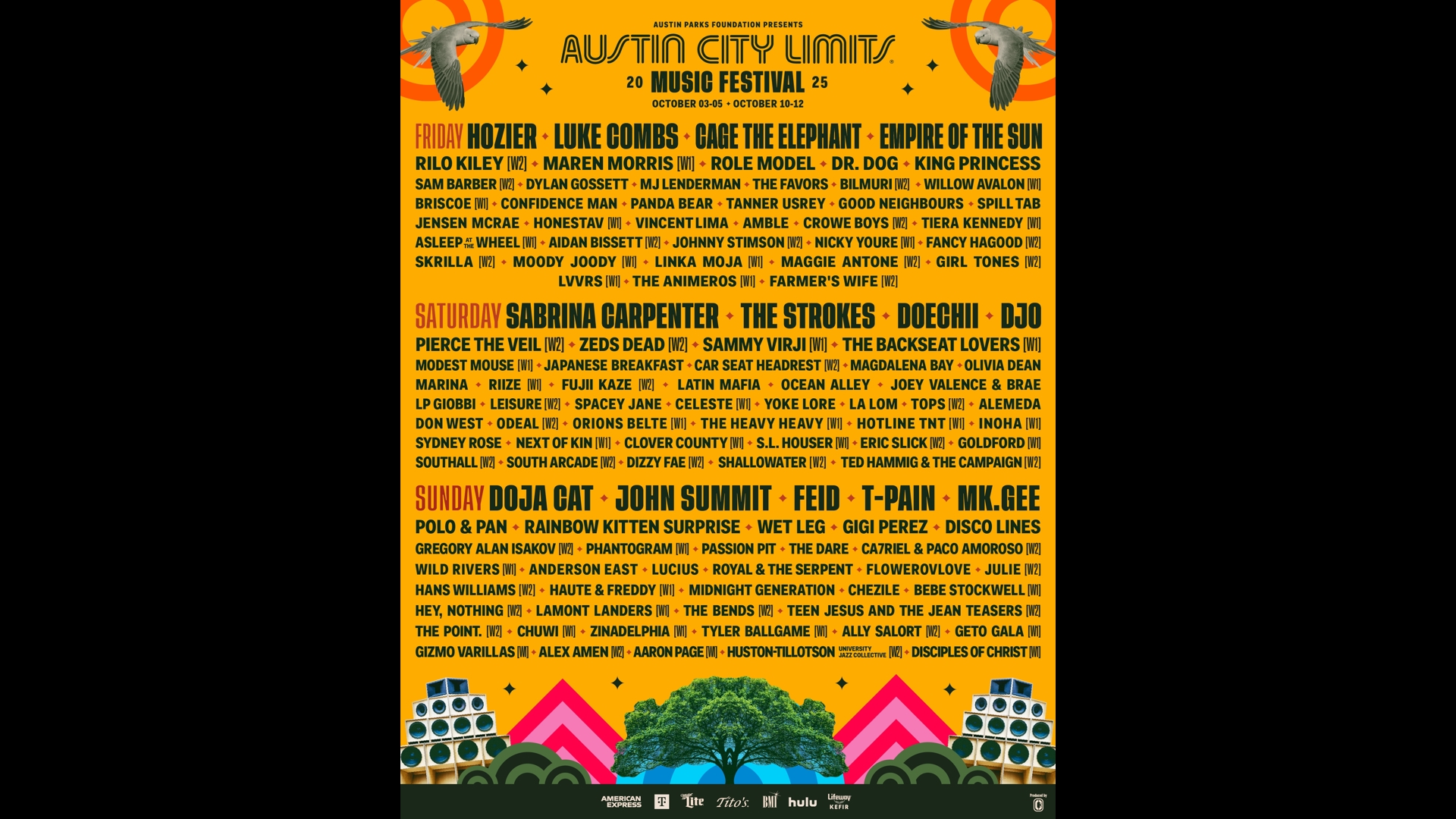 ACL Fest 2025: See Which Artists Play Each Weekend | kvue.com