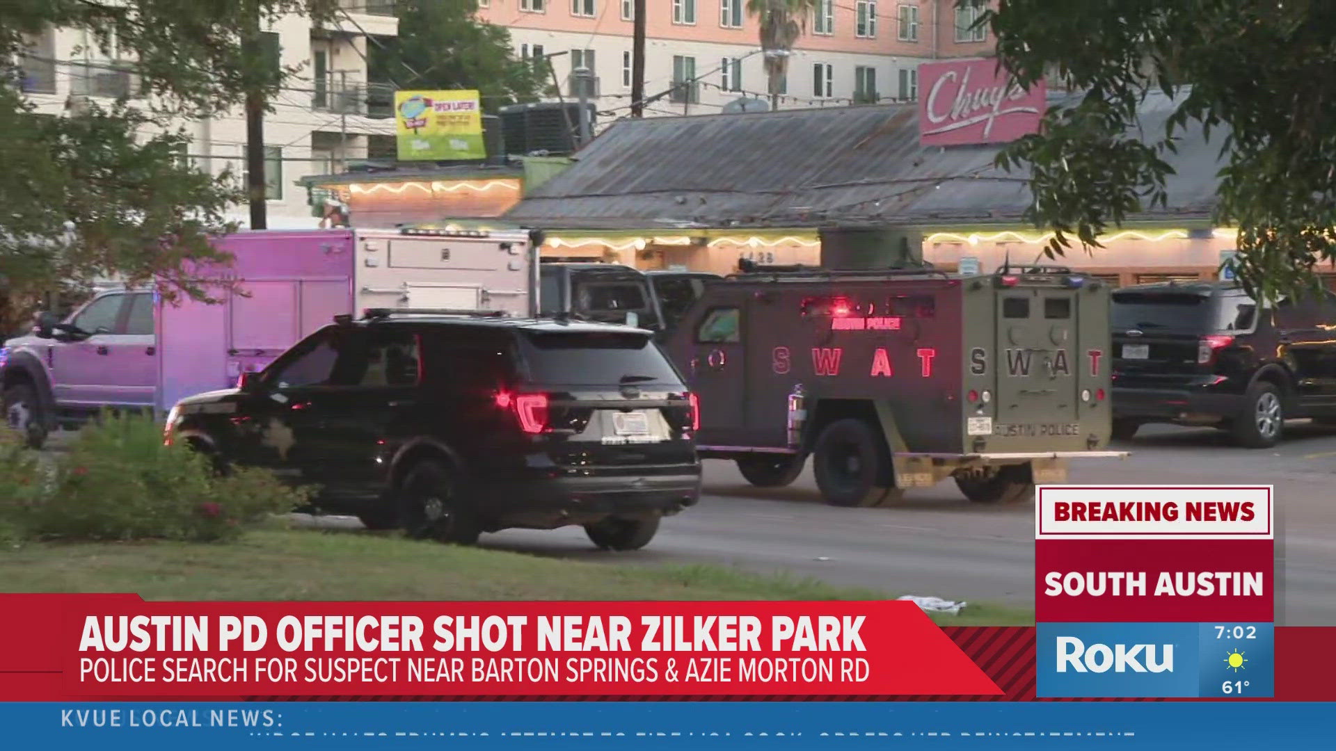 Search continues for suspect after Austin police officer injured in shooting near Zilker Park ...