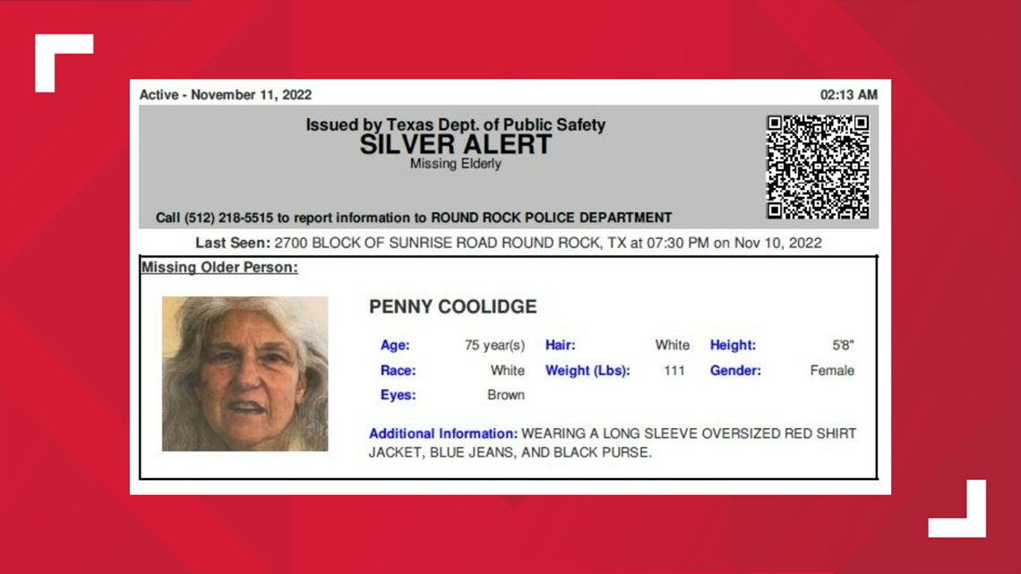 Silver Alert discontinued for missing Round Rock woman | kvue.com