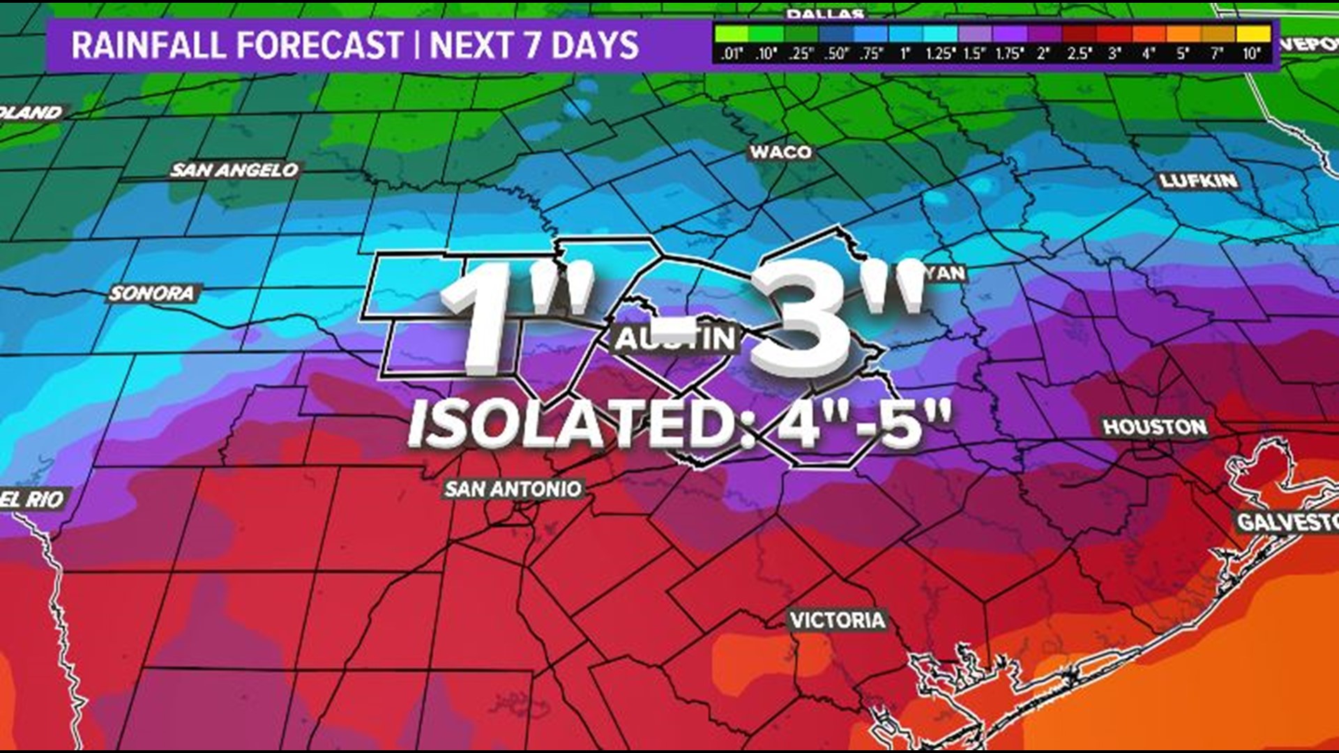 Austin weather: Higher rain chances in forecast for Central Texas ...