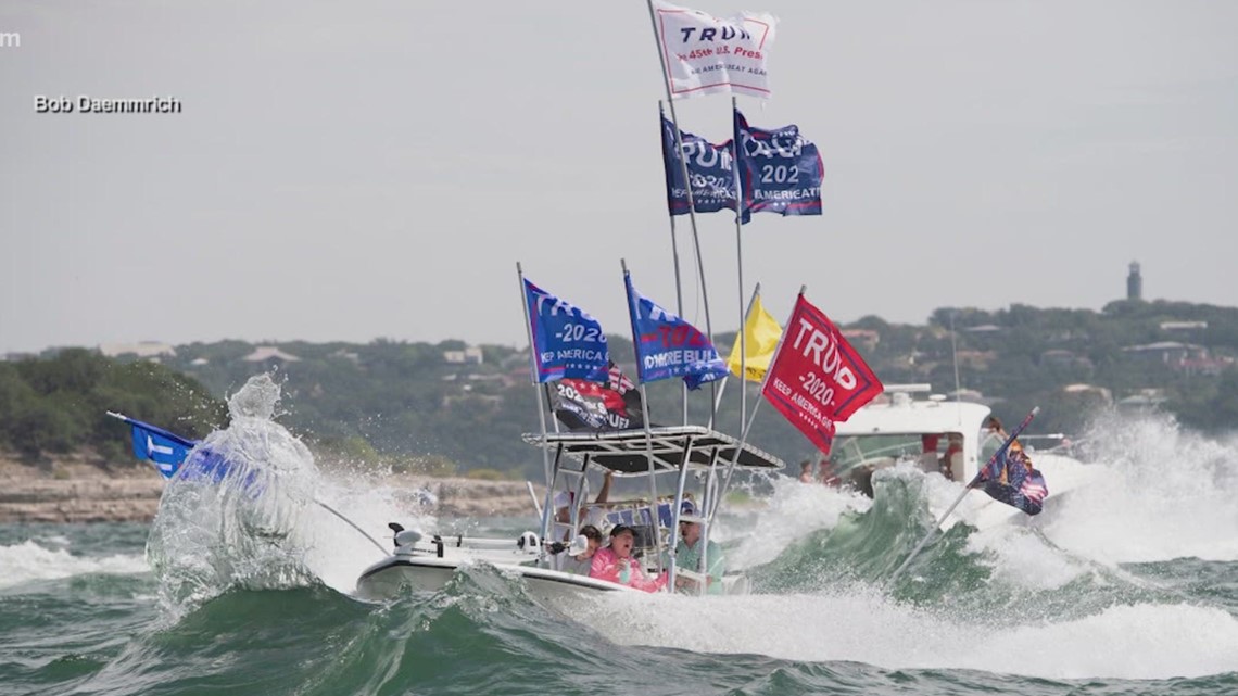 5 boats sank during 'Trump Boat Parade' on Lake Travis, TCSO says ...