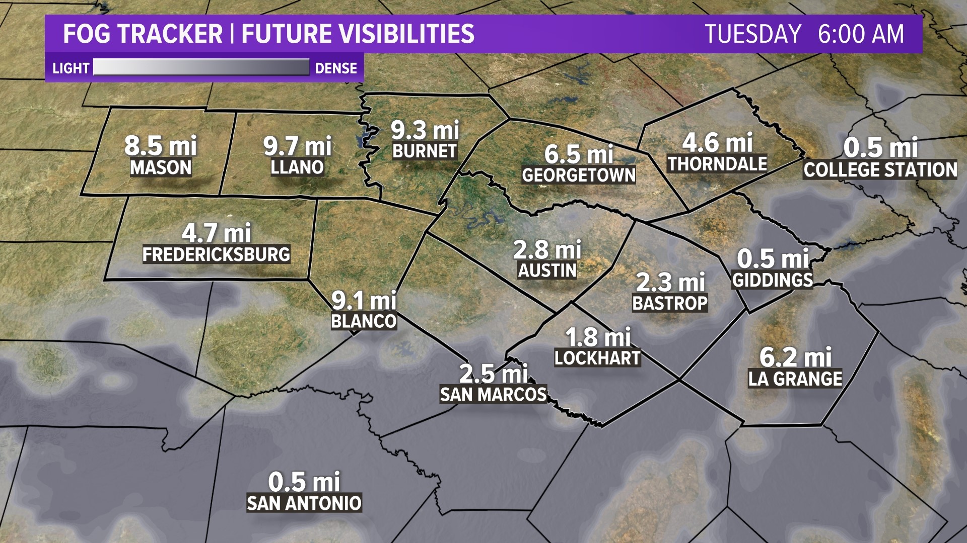 Widespread warmth this week, foggy mornings ahead of front | kvue.com