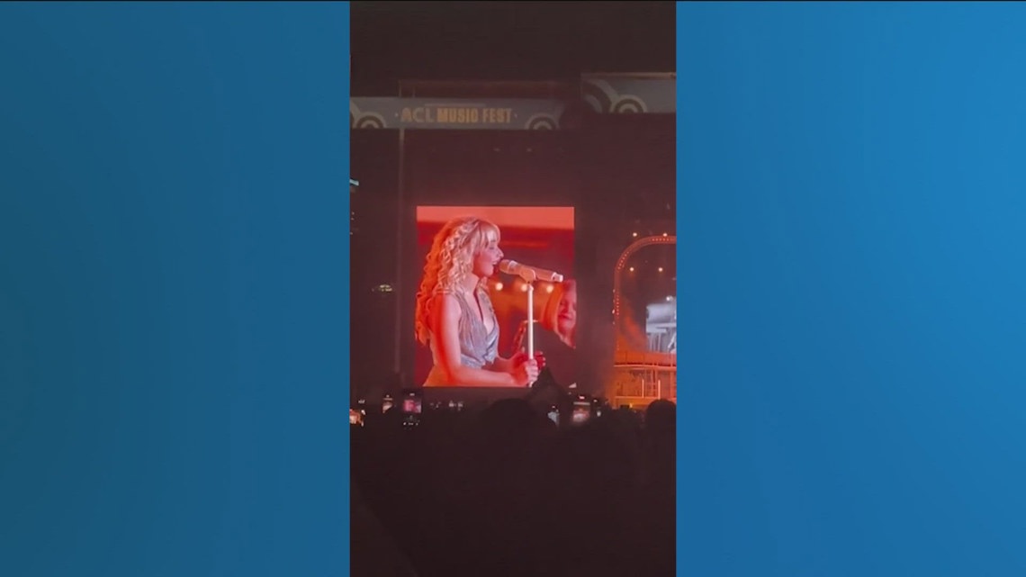 Sabrina Carpenter brings The Chicks on stage during ACL Weekend 2 ...