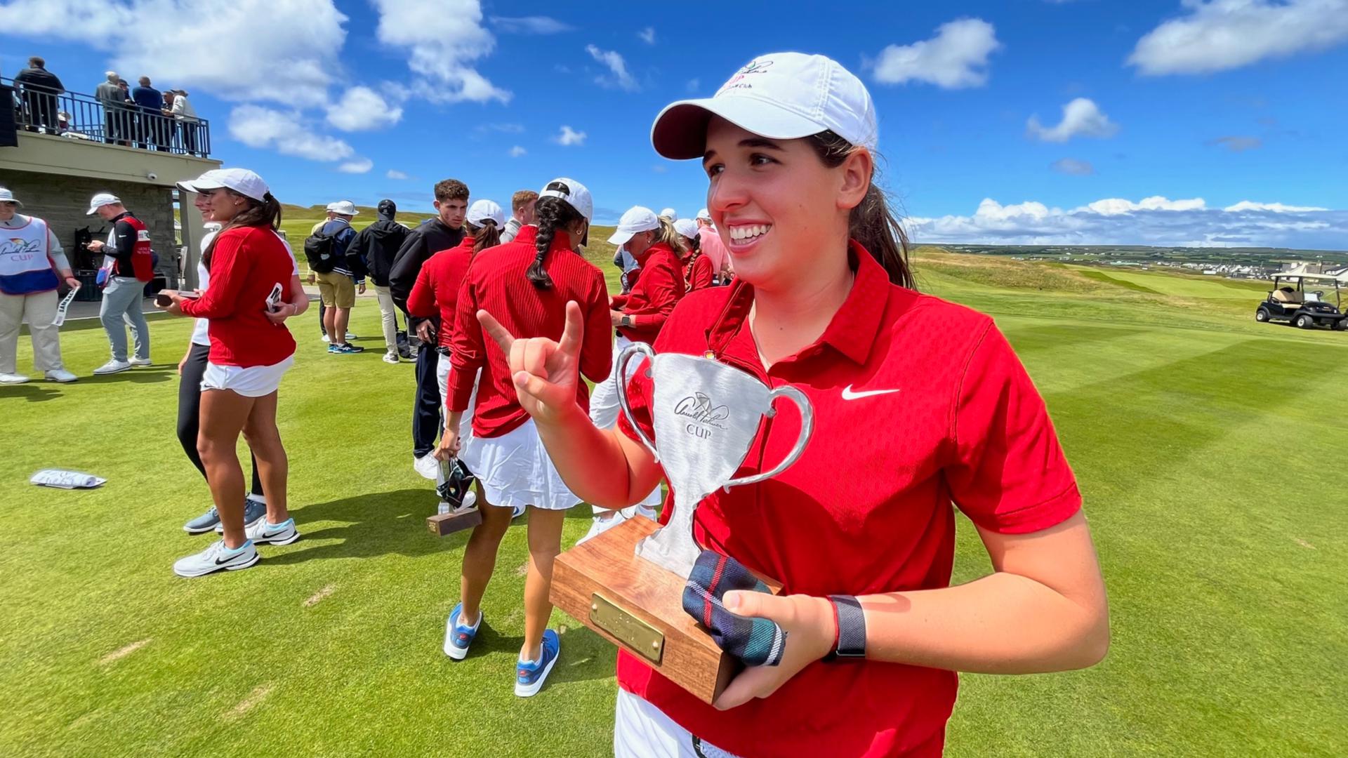 UT Longhorn golfer Farah O'Keefe discusses dominant freshman year ...
