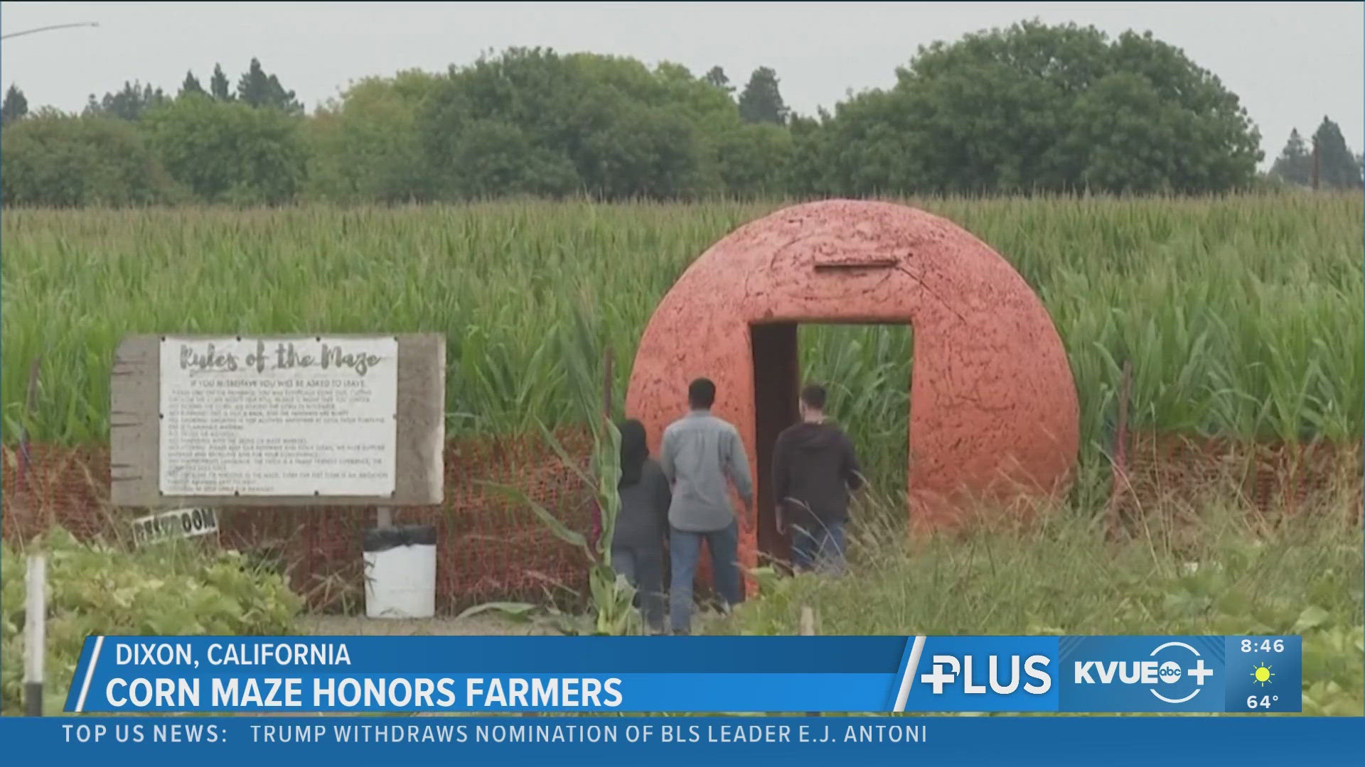 California corn maze honors American farmers | kvue.com