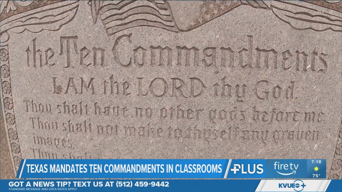 New Texas law requires Ten Commandments in classrooms | kvue.com