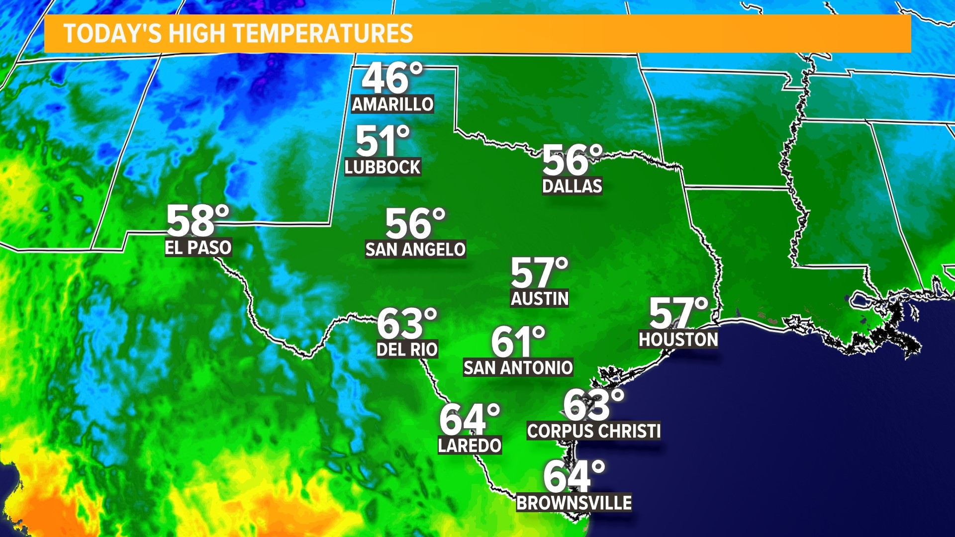 Severe risk comes to an end; breezy and much colder overnight | kvue.com