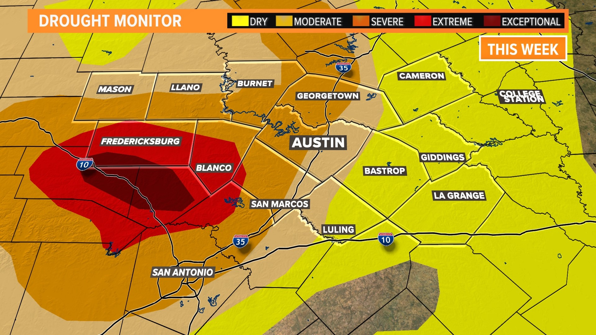 Austin weather: Central Texas under increased risk for wildfires | kvue.com