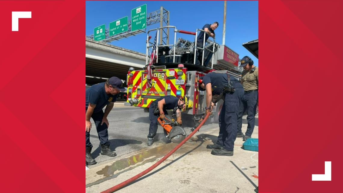 PHOTOS: Austin firefighters rescue man from sewer drain | kvue.com