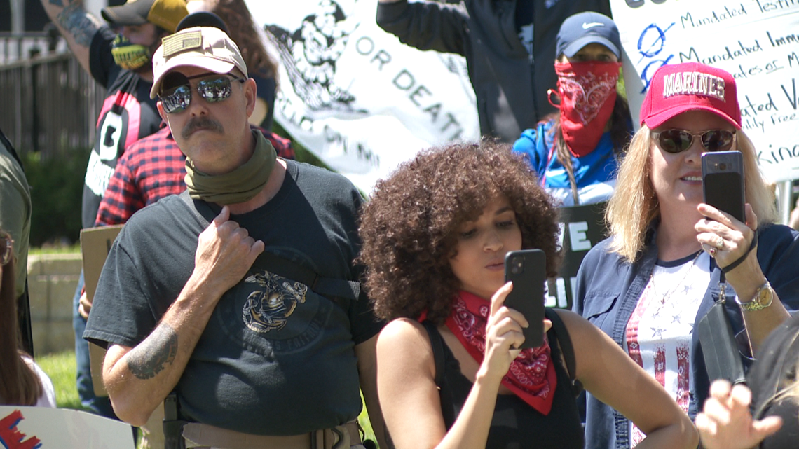 Protesters rally in Downtown Austin to reopen economy | kvue.com