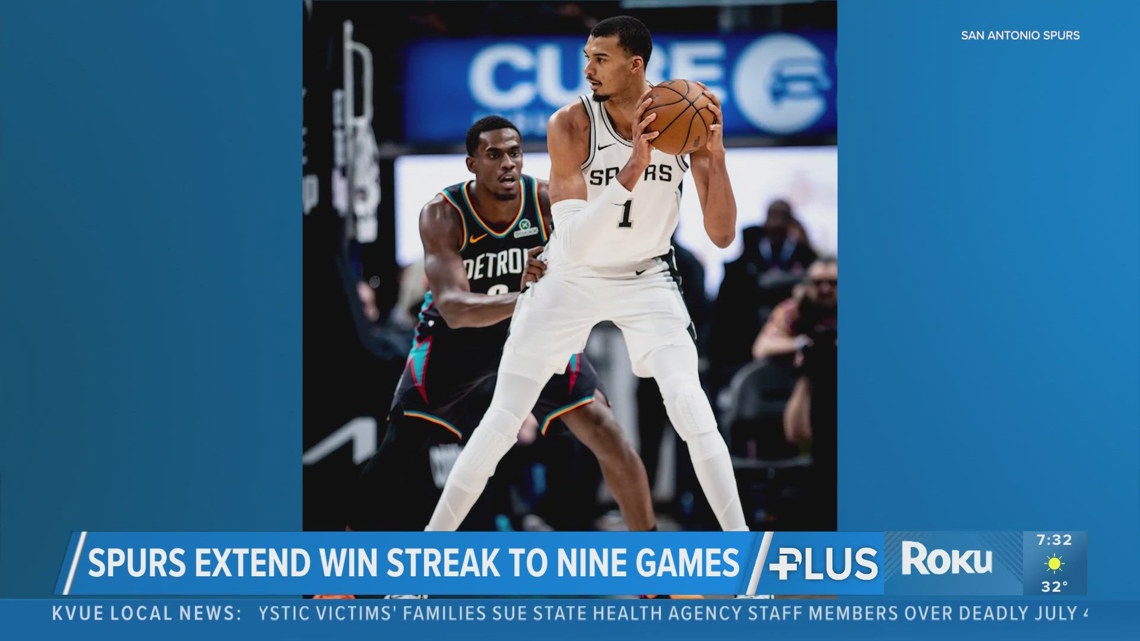San Antonio Spurs defeat Detroit Pistons in 9-game winning streak ...