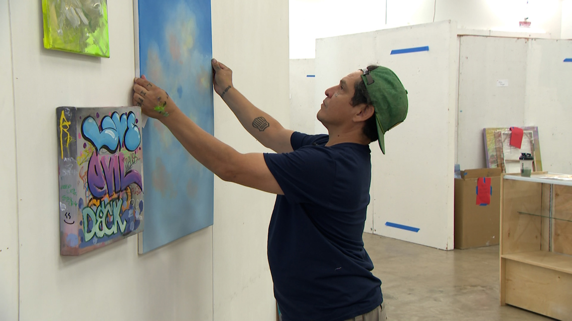 Unhoused artists sell their artwork at Art From the Streets show in ...