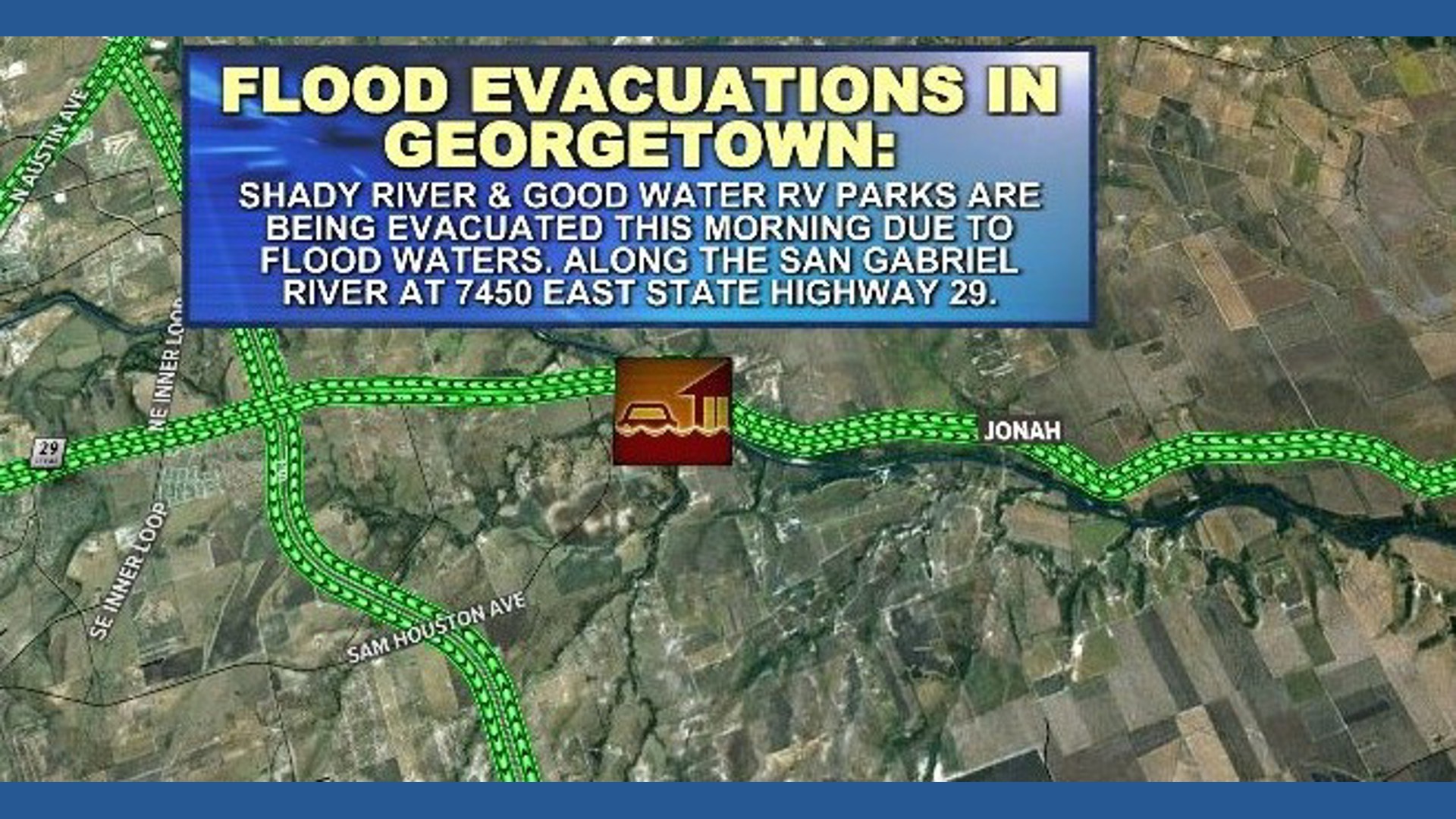 Flood evacuations underway Wednesday morning at 2 Georgetown RV parks ...