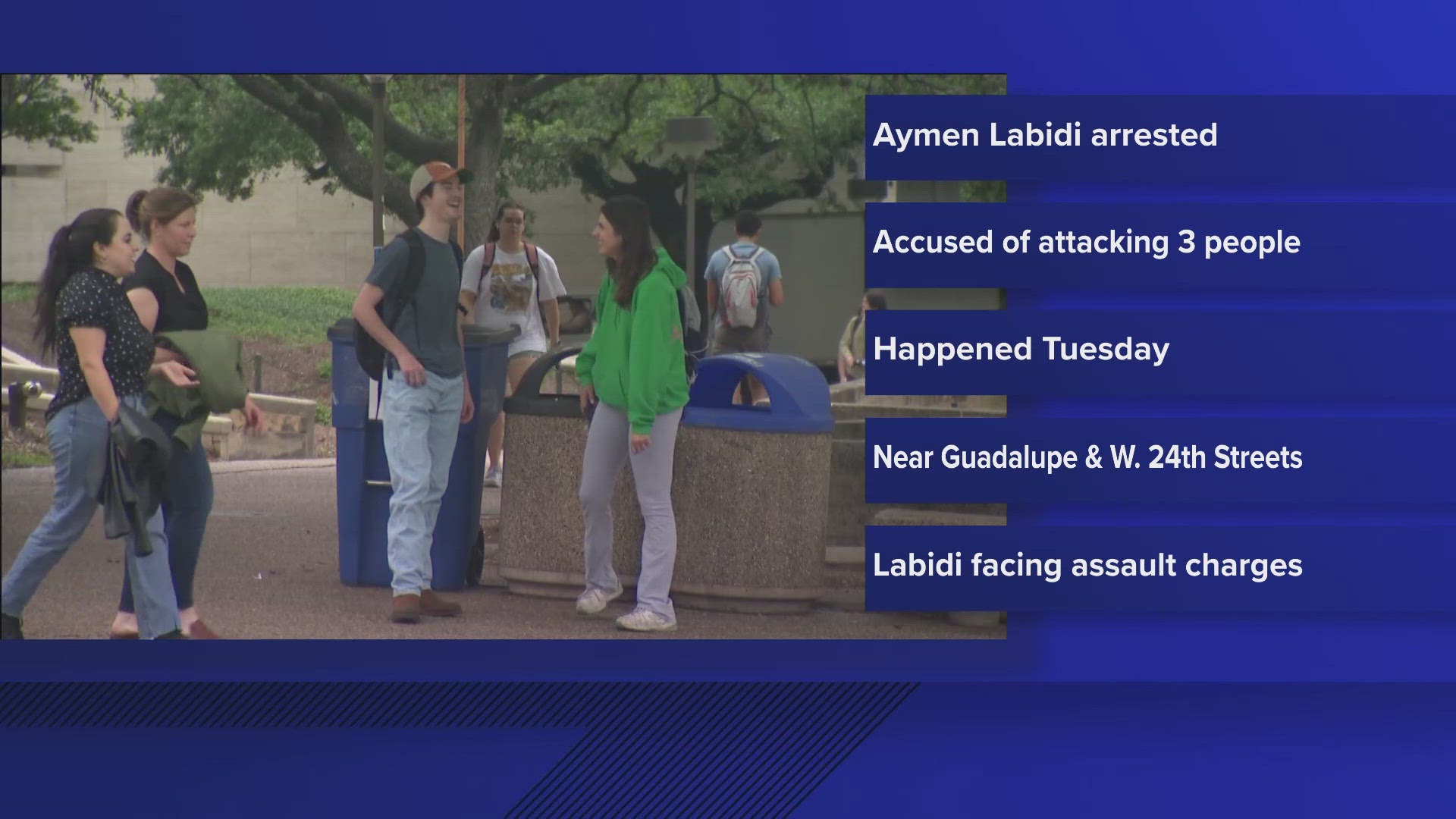 Man seen at UT Austin in suit, motorcycle helmet arrested for multiple ...