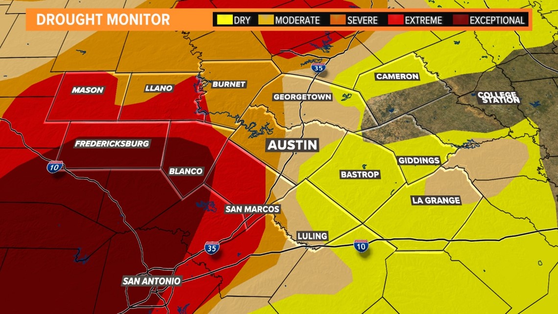 Austin-area drought monitor improves | kvue.com
