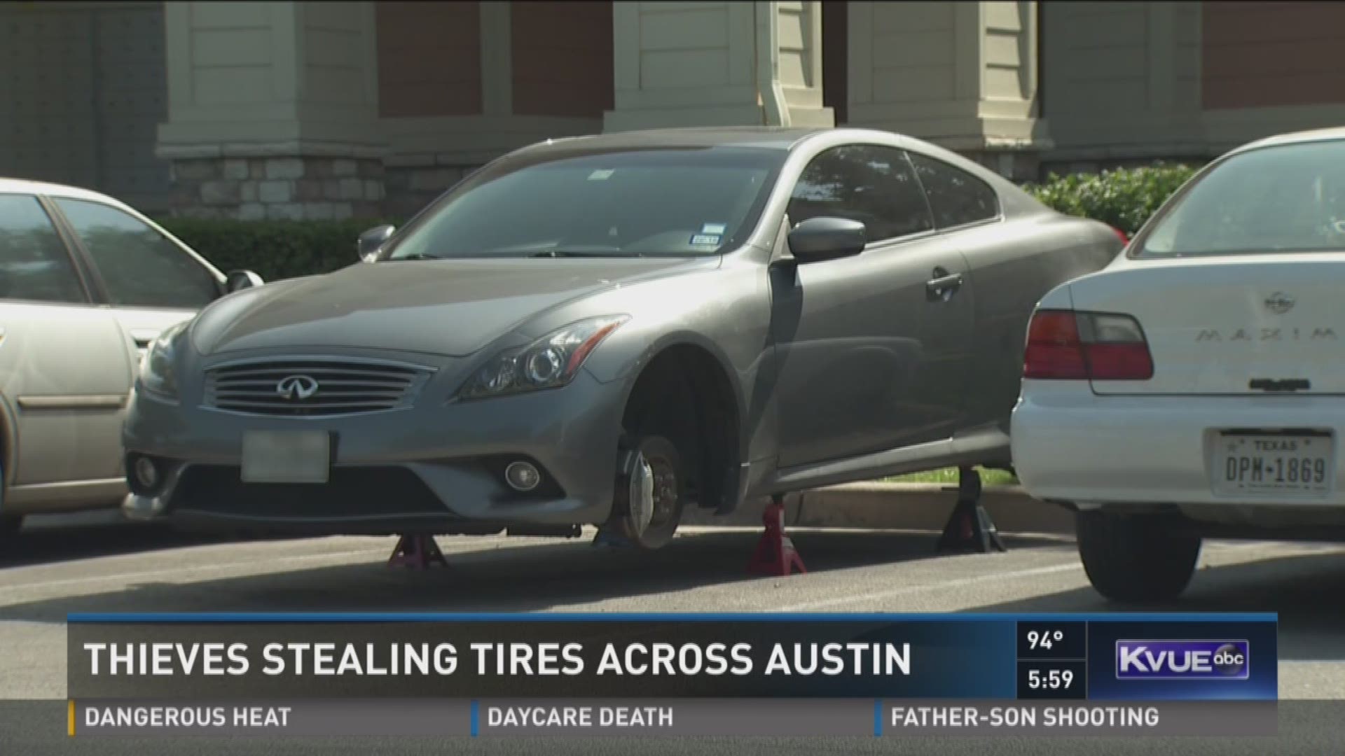 Rash of tire thefts across Austin leaves cars disabled | kvue.com