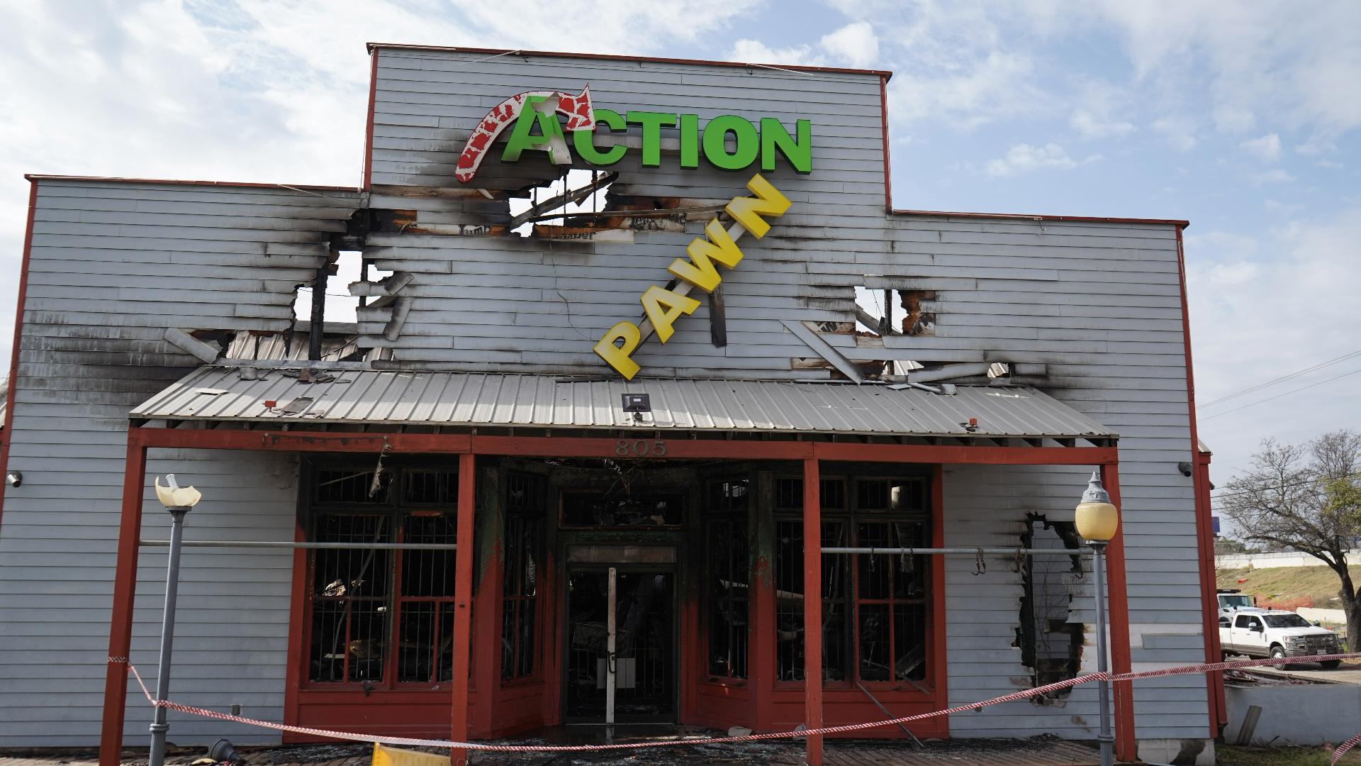 Action Pawn on East Rundberg Lane destroyed by fire Thursday morning ...
