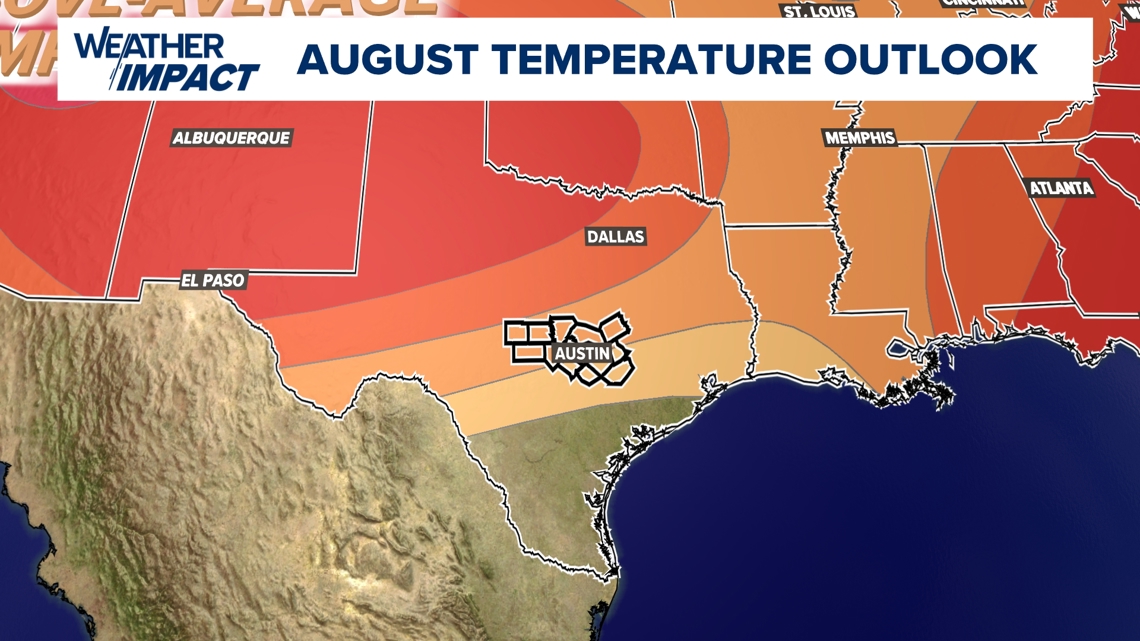 Tracking possible hot temperatures in August in Central Texas | kvue.com