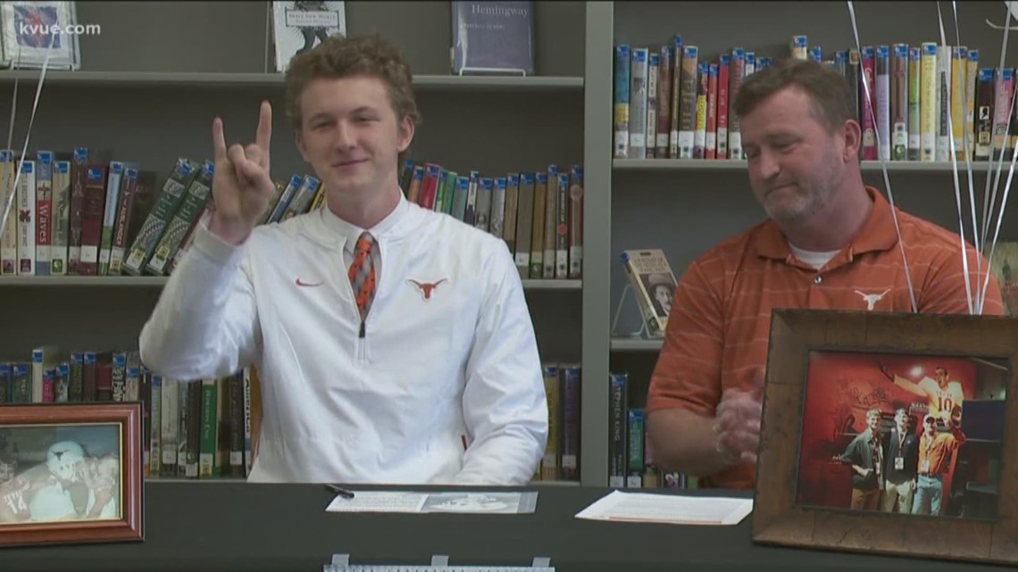 Sam Saxton follows his family's legacy signing with the Longhorns ...