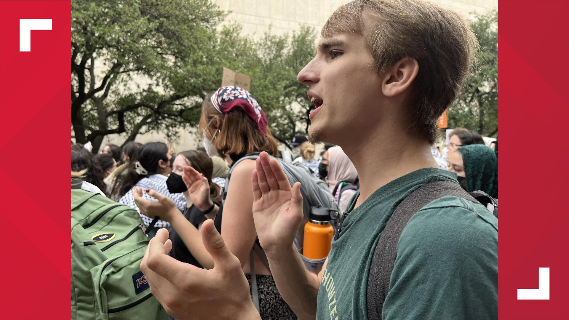 Arrests at UT students' pro-Palestine protest in Austin, Texas | kvue.com