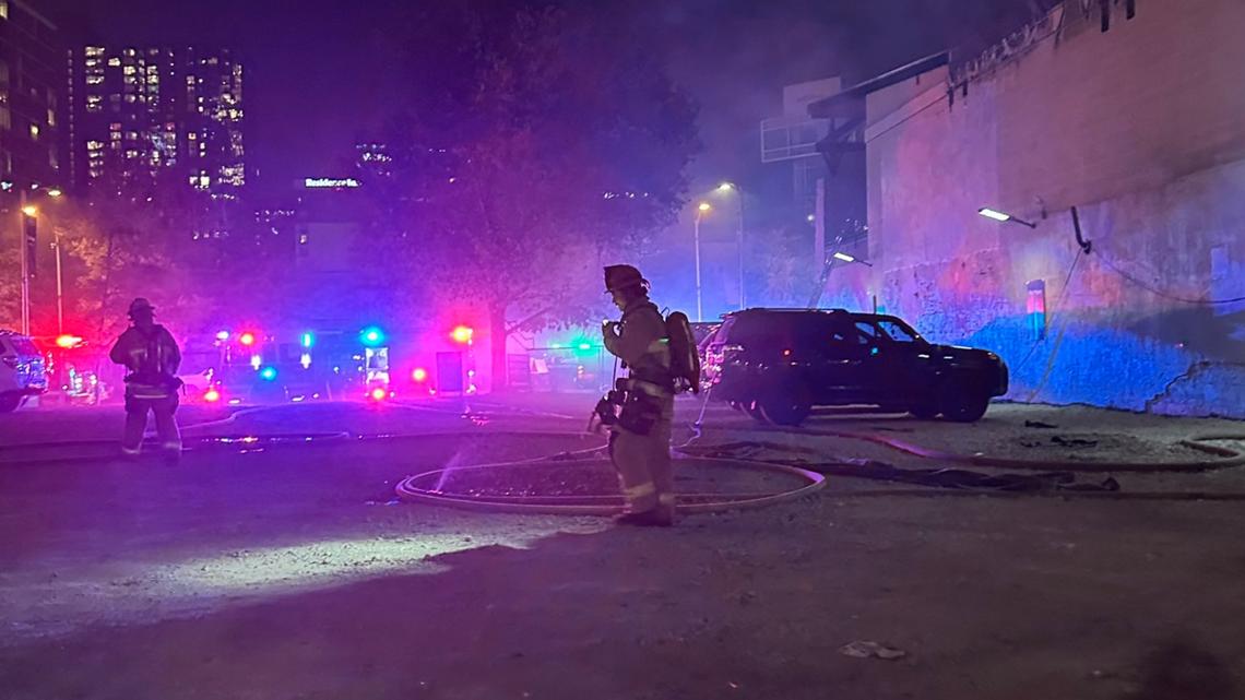 Crews battle abandoned building fire in Downtown Austin | kvue.com