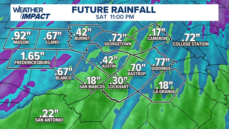 Austin forecast: Cold front brings severe weather threat through ...