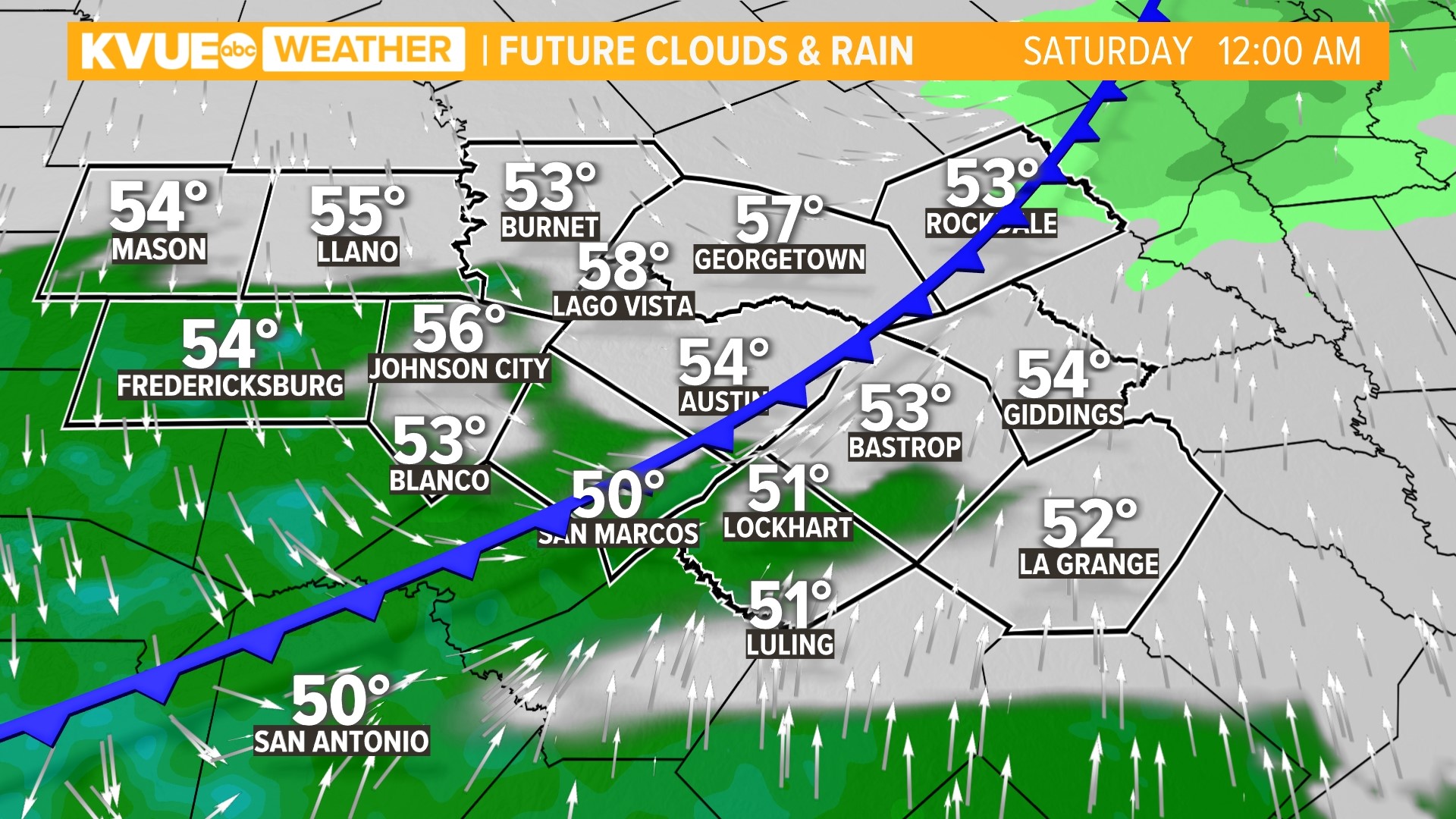Austin weather forecast: Cold front to bring 50 mph winds | kvue.com