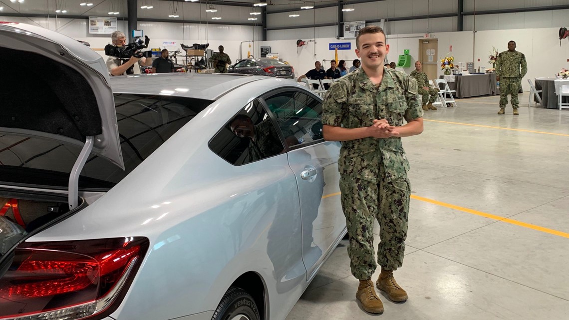 Austin Navy sailor is gifted a refurbished car | kvue.com