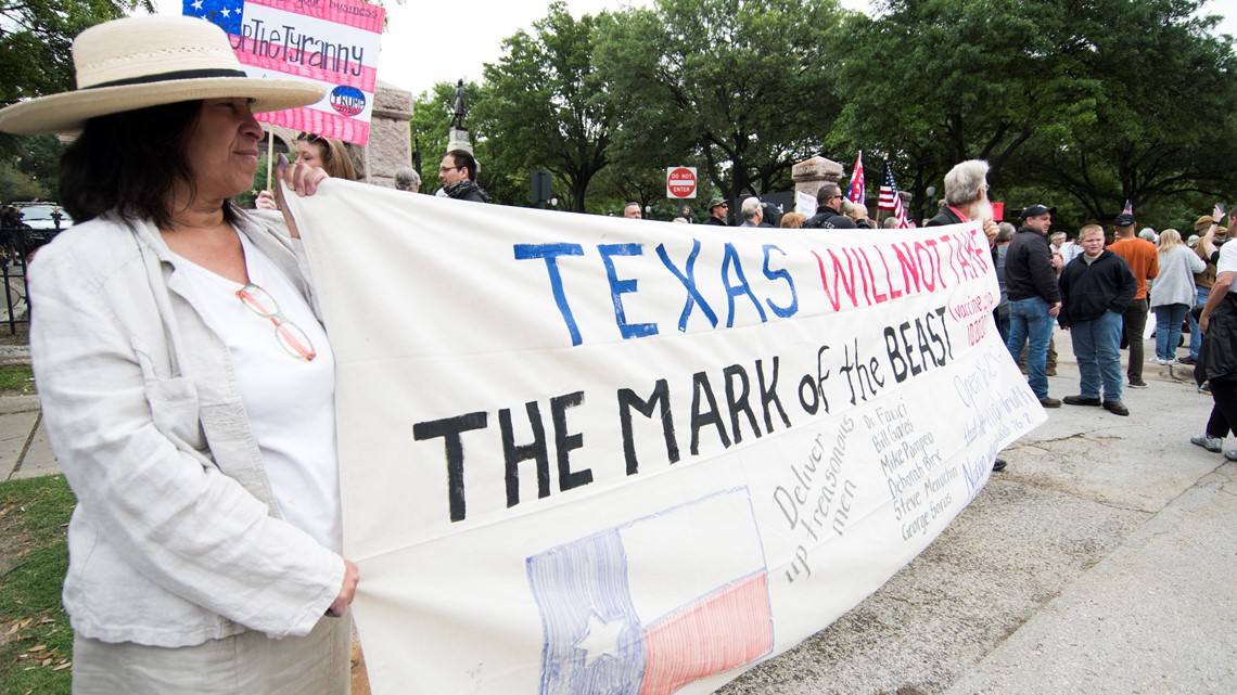 Protesters outside Texas State Capitol rally against stay-at-home order ...