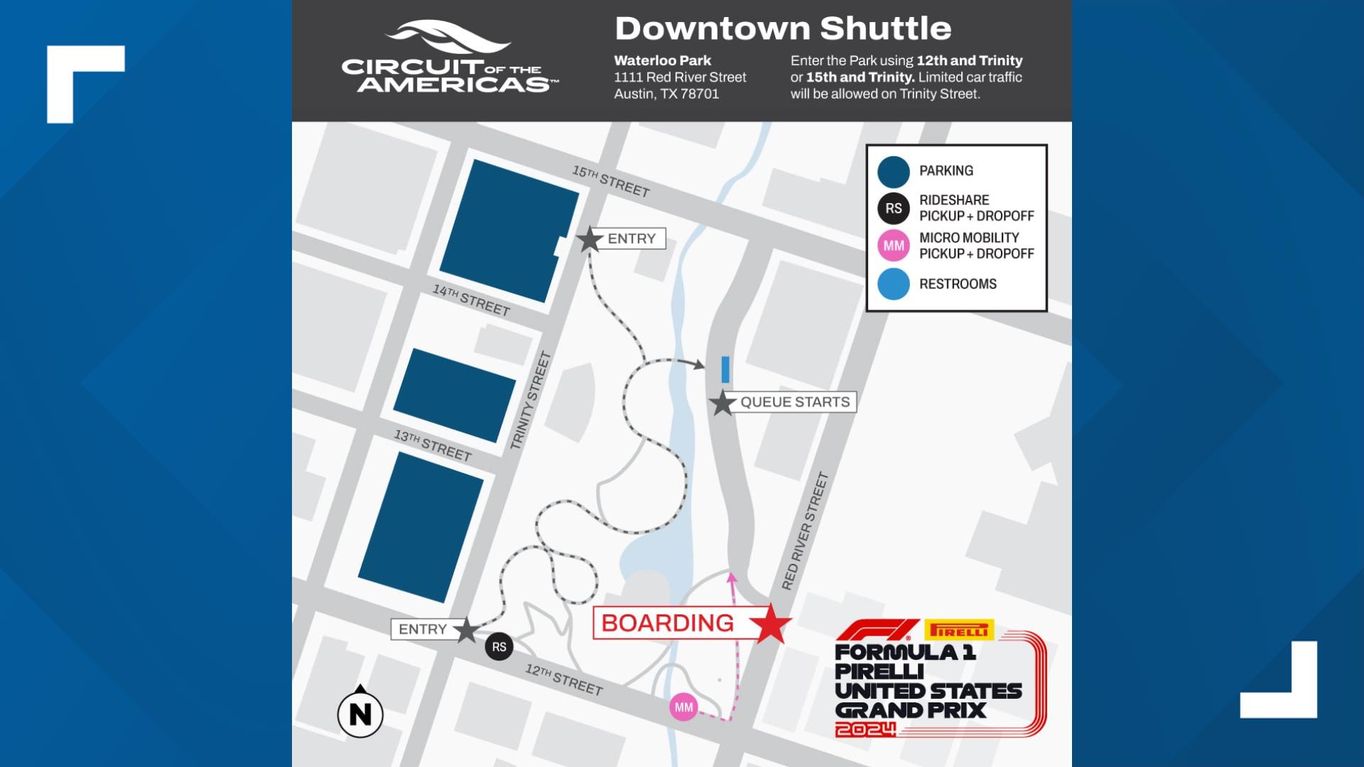 2024 F1 US Grand Prix at COTA shuttle options | kvue.com