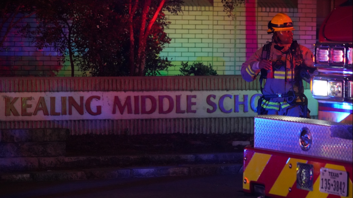 Austin Fire Department responds to fire at Kealing Middle School | kvue.com