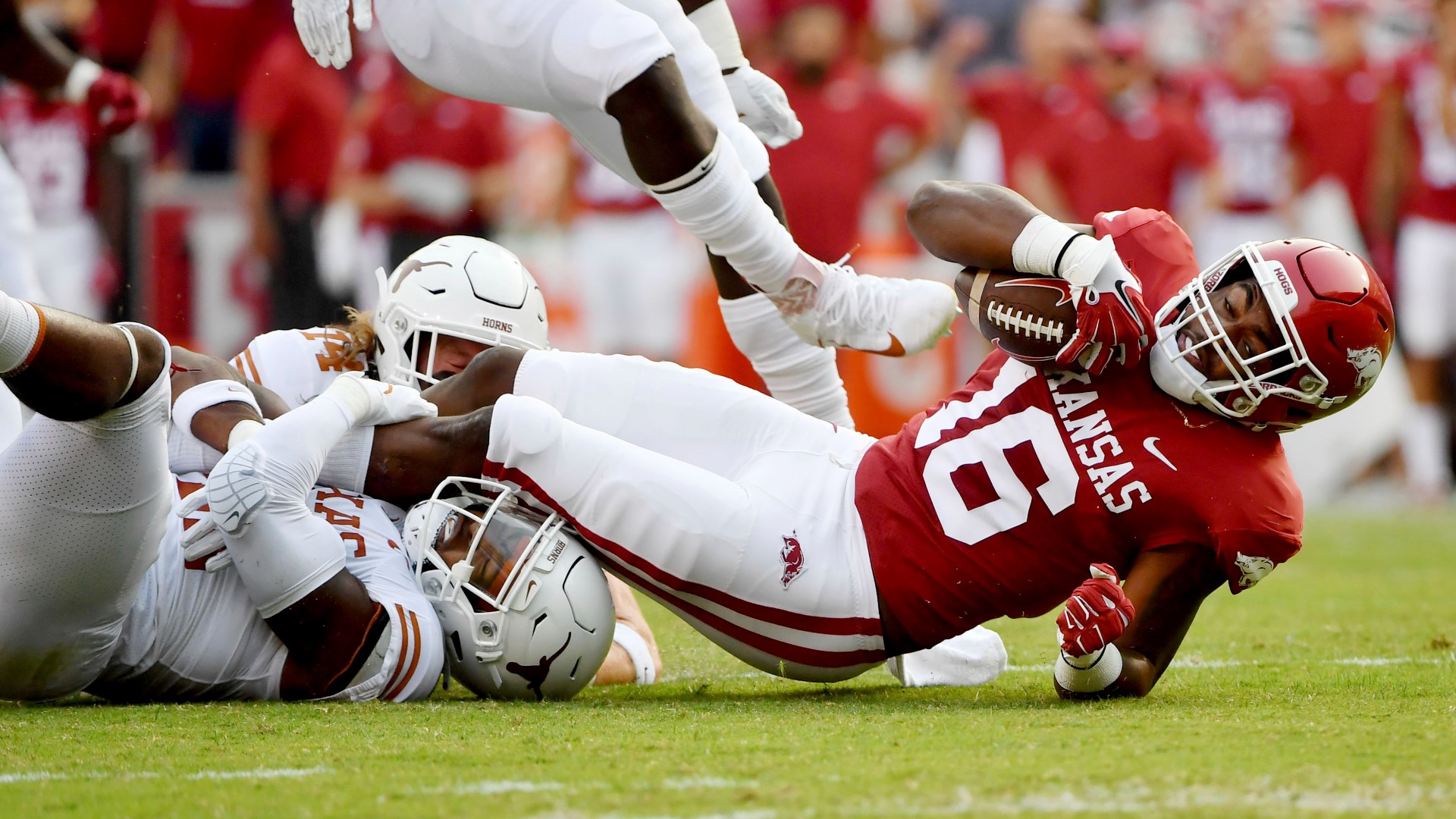 Arkansas Razorbacks run wild on Texas Longhorns in renewed rivalry ...