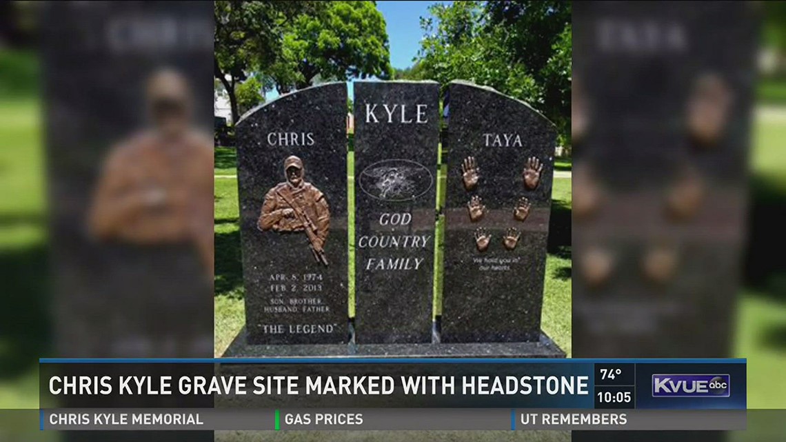 Chris Kyle grave site marked with headstone | kvue.com