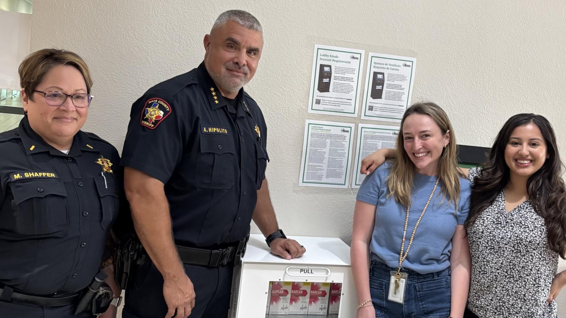 Hays County Jail adds vending machine that provides free Narcan | kvue.com