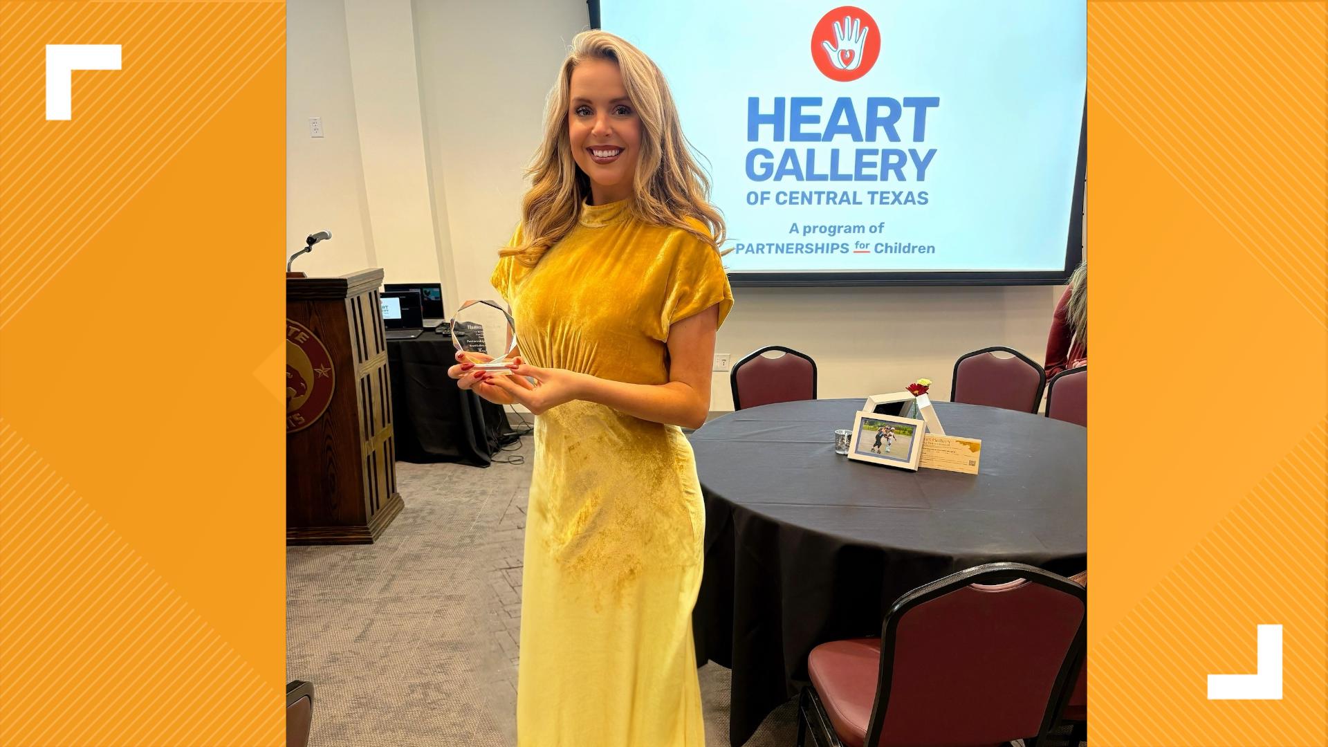 KVUE's Hannah Rucker recognized for advocacy in Texas foster care | kvue.com