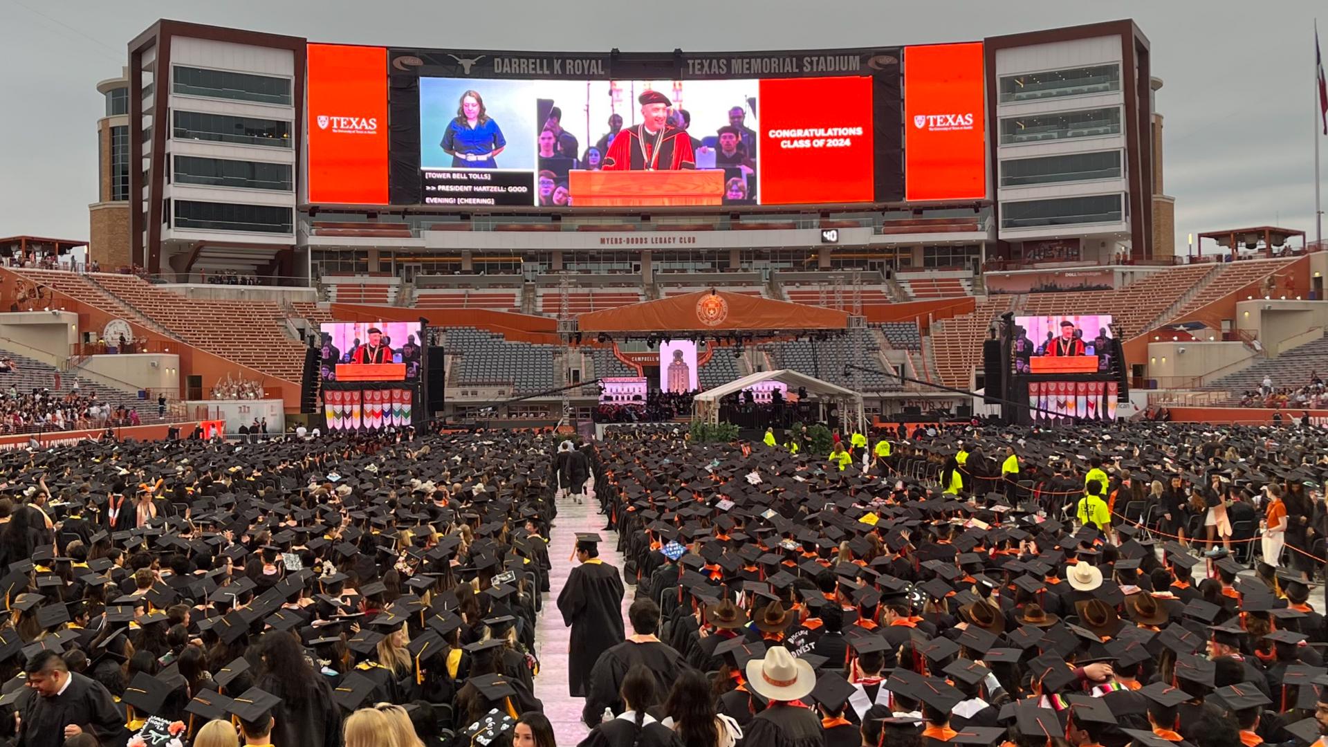 UT Austin holds graduation amid recent protests | kvue.com