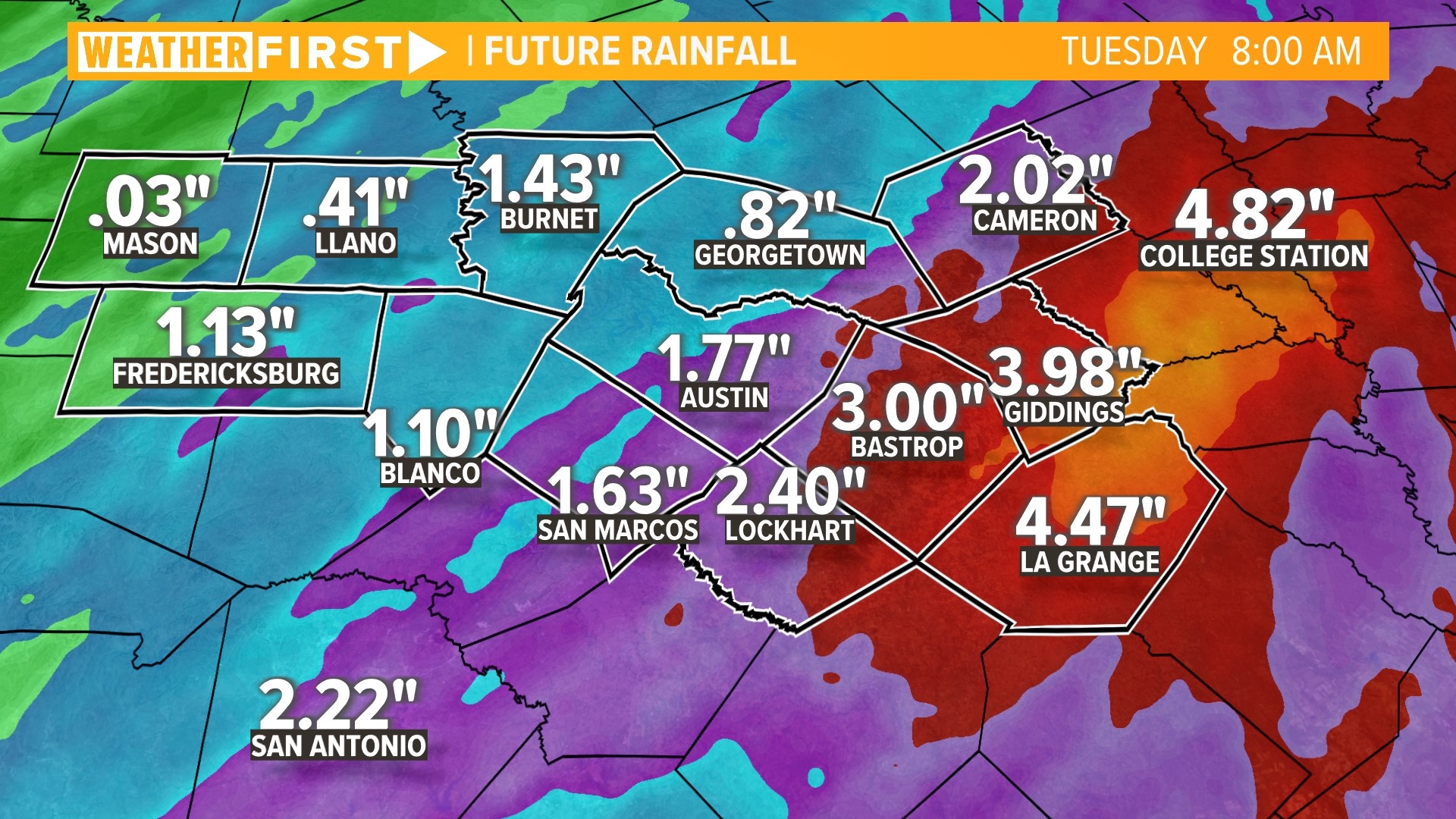 Austin forecast: Widespread rain returns | Flooding concerns? | kvue.com