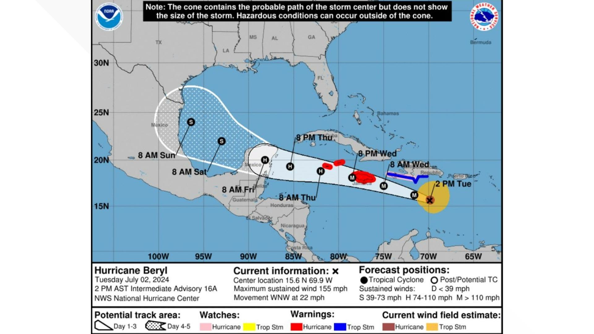 What is a hurricane forecast cone? | kvue.com