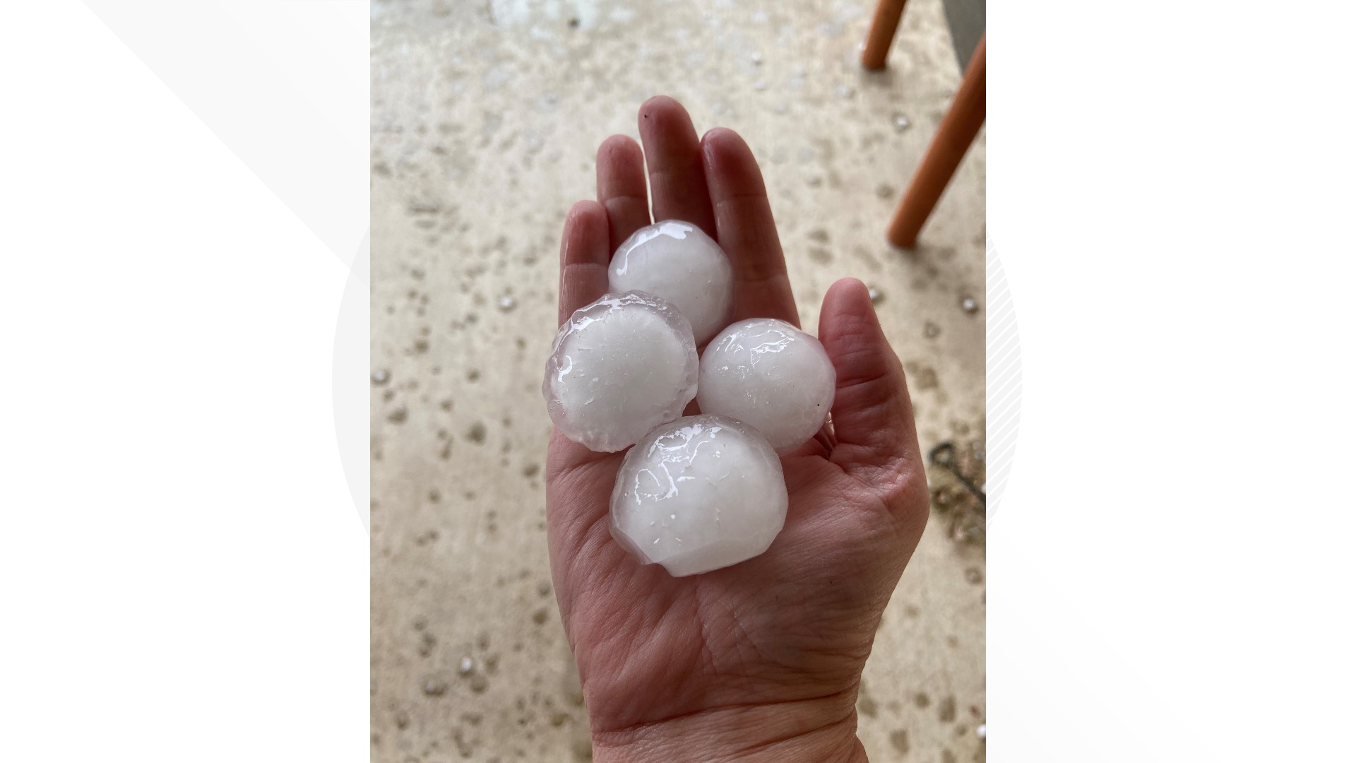 PHOTOS: Golf ball-sized hail reported across Leander area | kvue.com