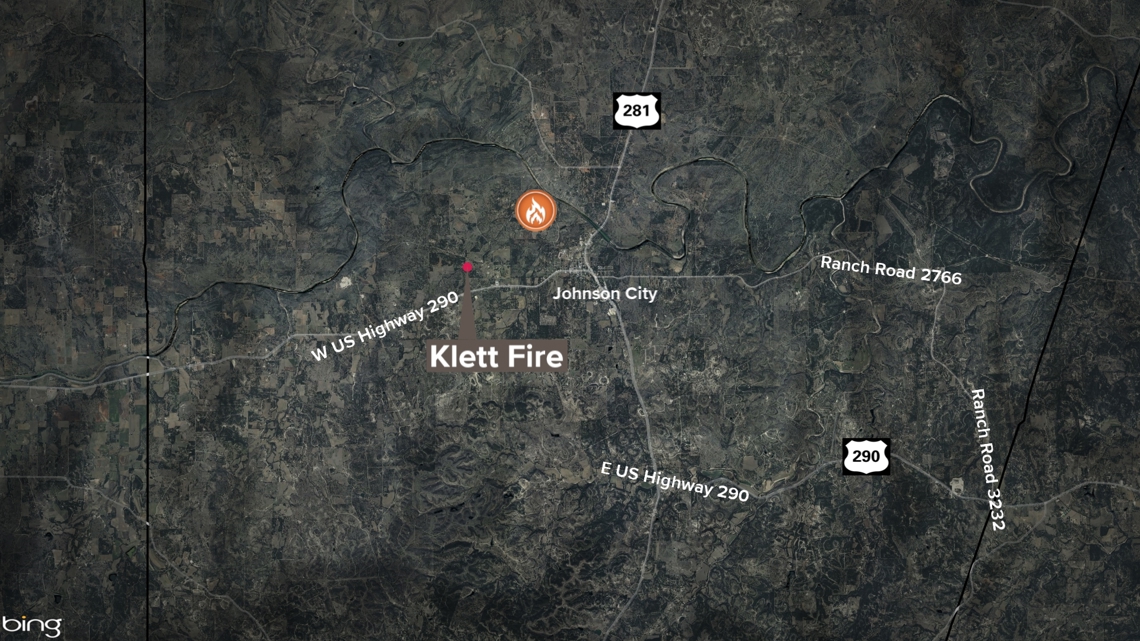 100-acre wildfire burning near Johnson City in Blanco County | kvue.com