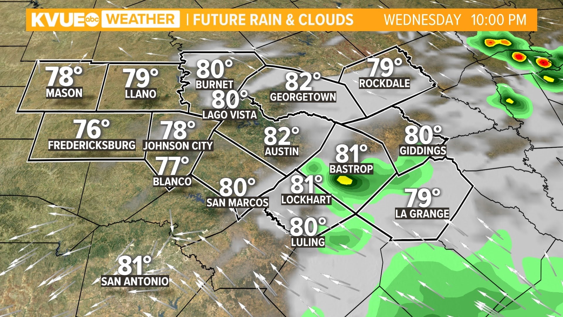 Central Texas weather: Storms bubbling up Wednesday evening | kvue.com