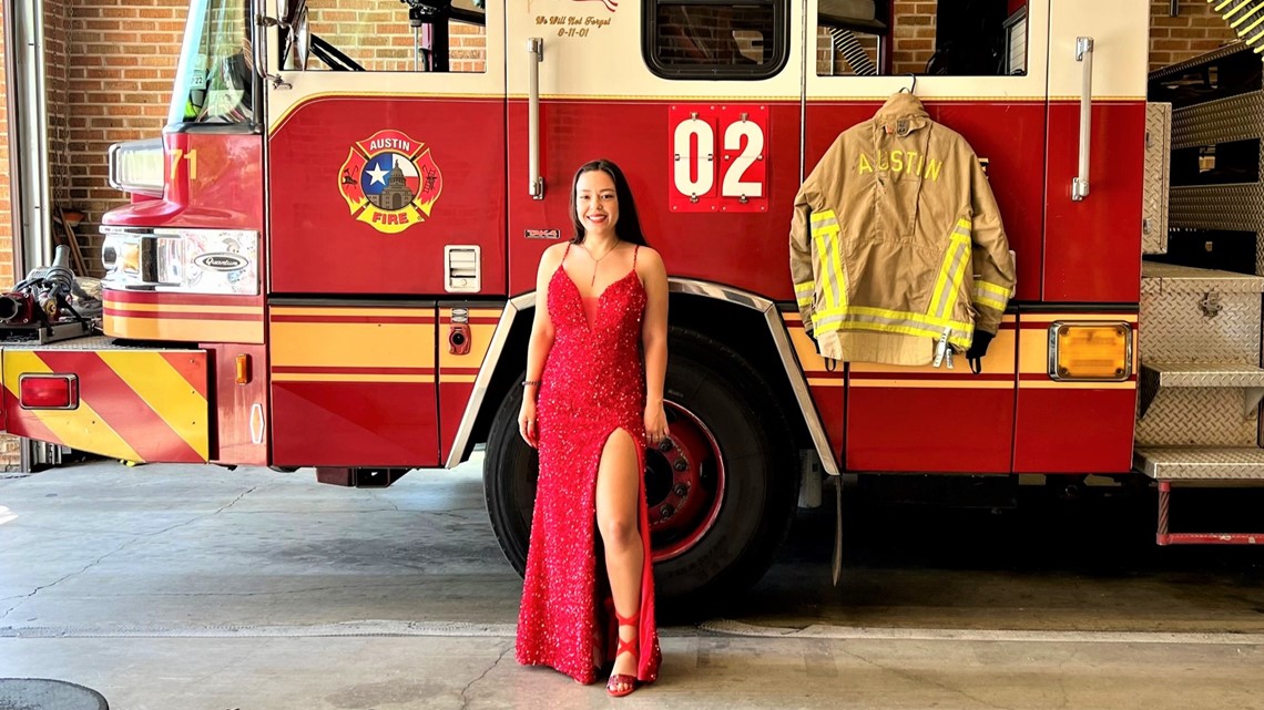 Austin girl born in cardiac arrest thanks firefighters, stops by ...