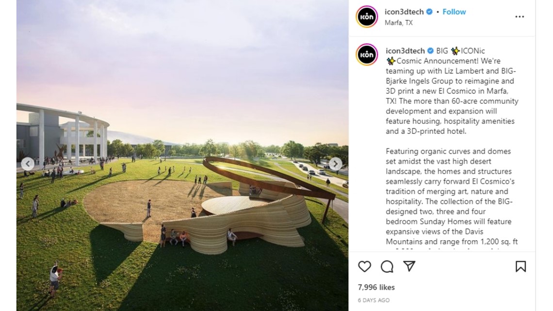 ICON, Liz Lambert to unveil first 3D-printed outdoor performance ...