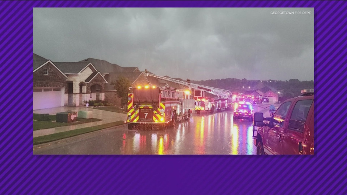 Georgetown house fire reported during severe weather | kvue.com