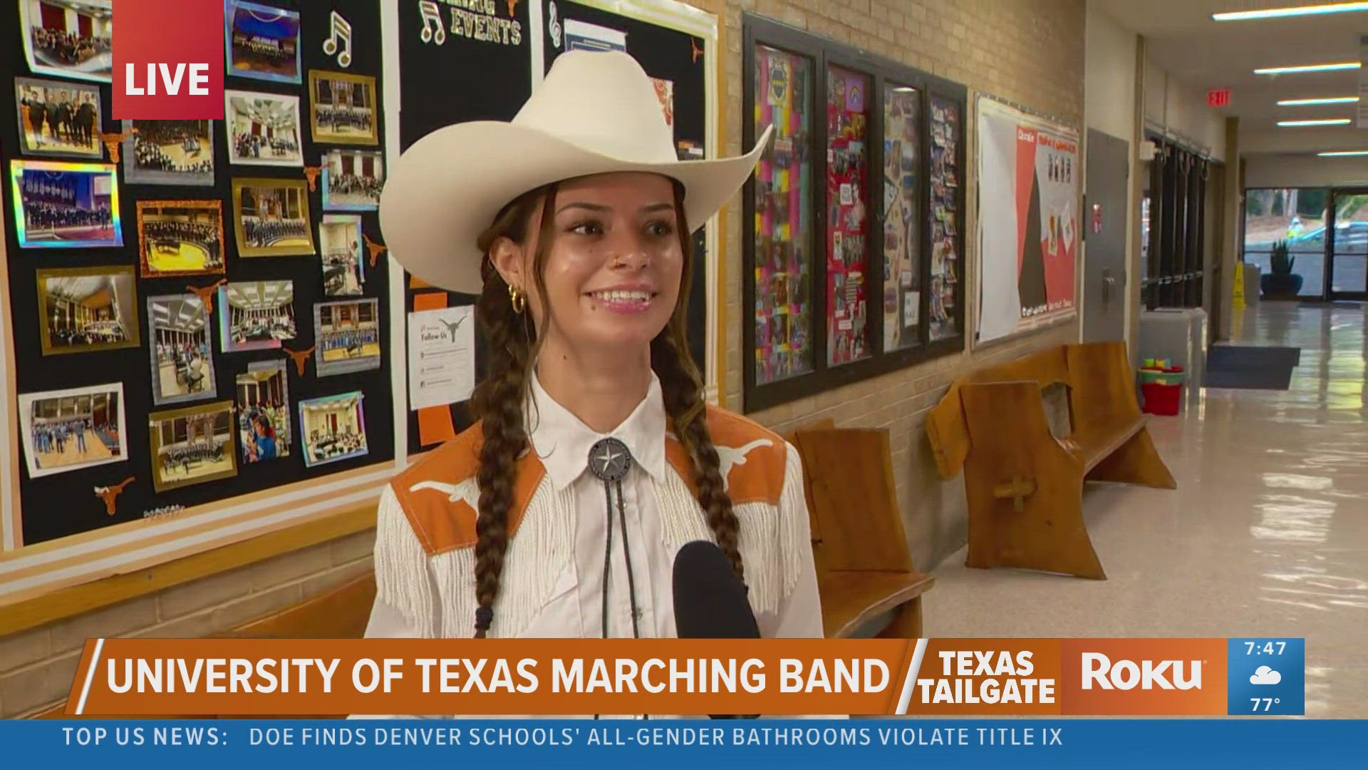 University of Texas Longhorn Band drum major looks at traditions | kvue.com