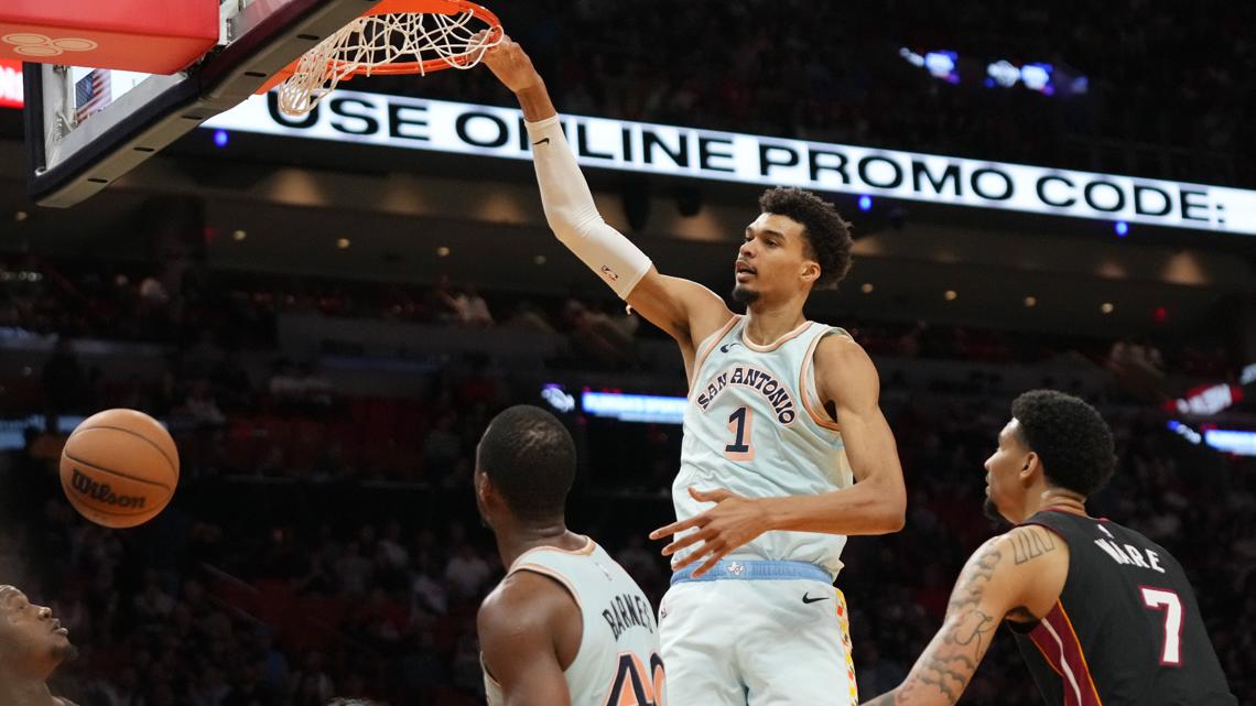 San Antonio Spurs player Victor Wembanyama unlikely to play against ...